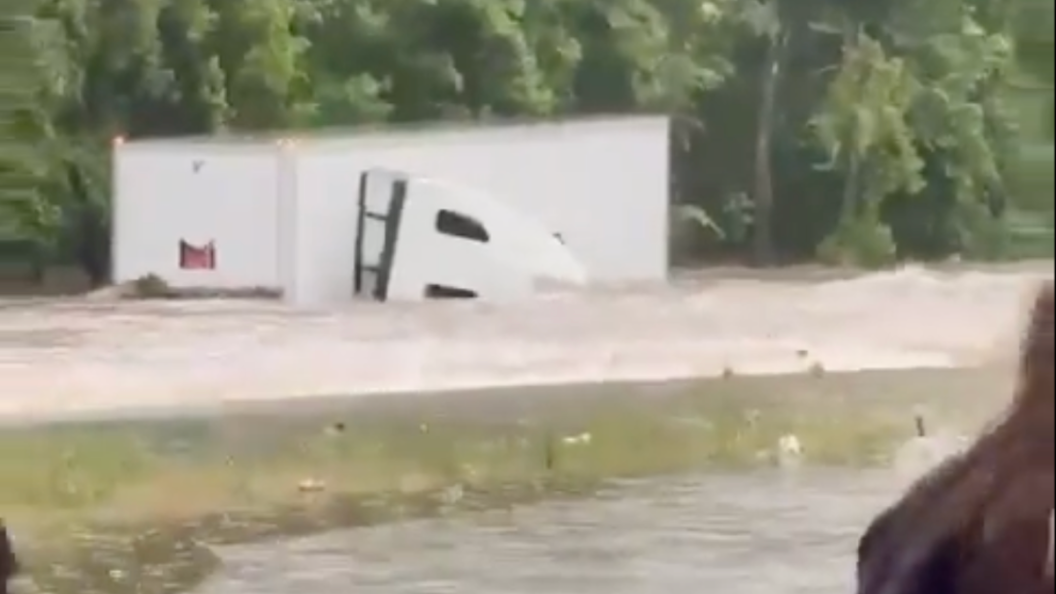 Watch: Big Rig Swept Away by Texas Flood Waters - Wide Open Spaces