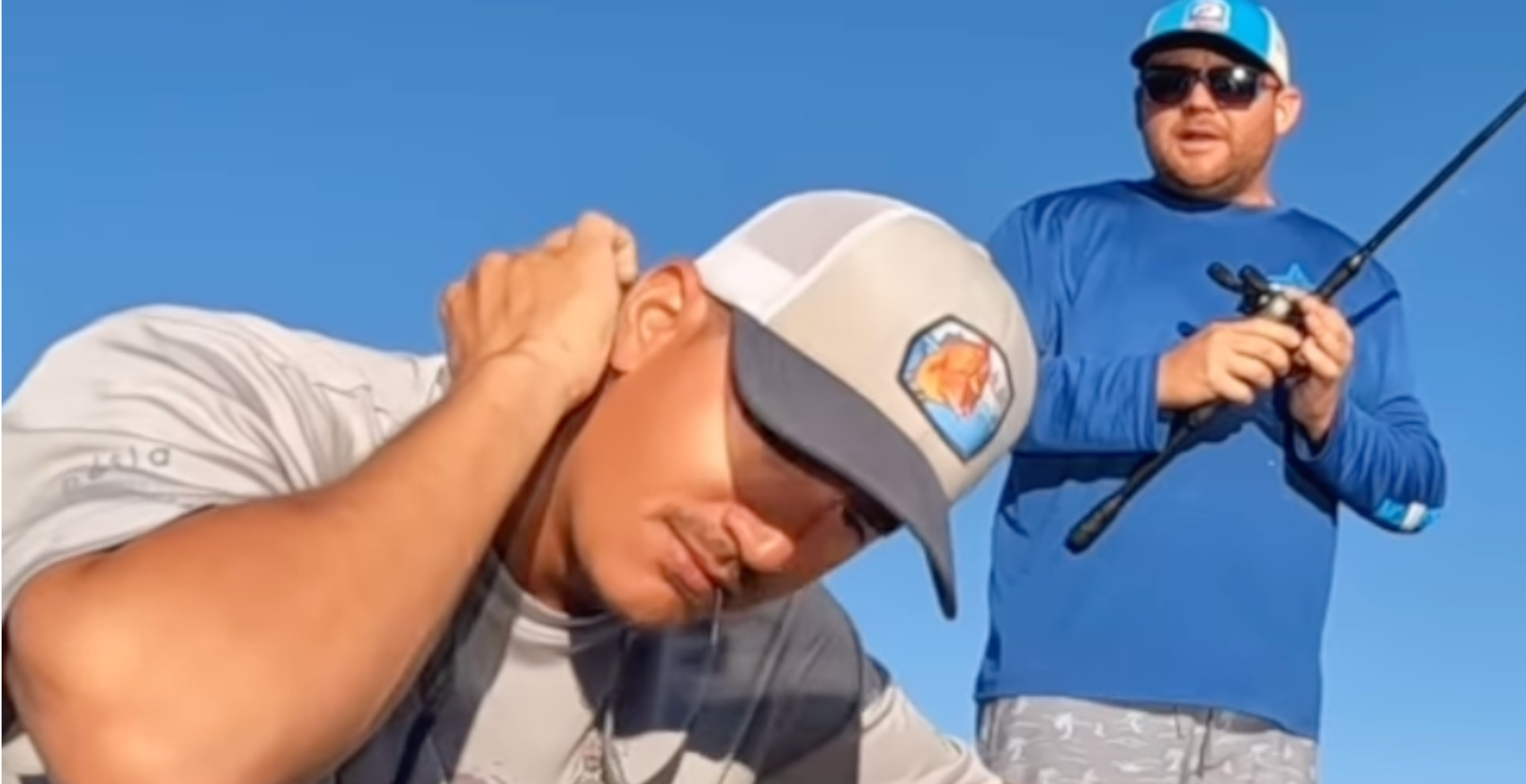 "Oh It's Bad!" Angler Gets Hooked In The Neck While Trying To Catch ...