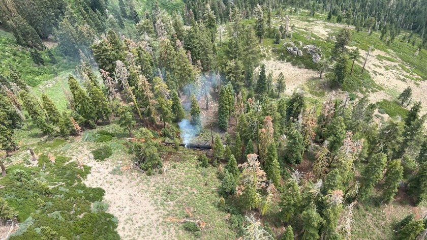 158 lightning strikes Tahoe forest as crews battle wildfires