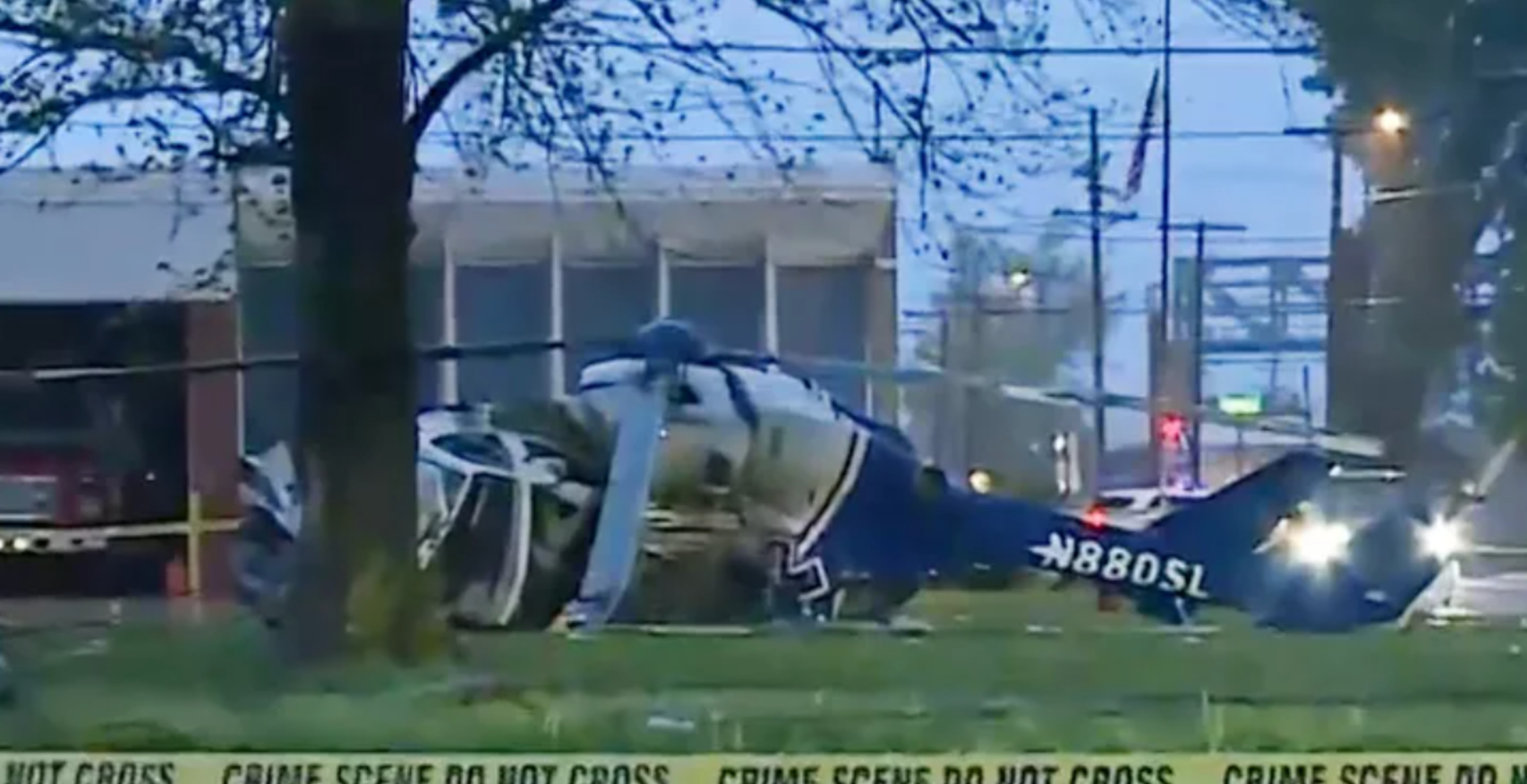 Medical Helicopter Crashes After Catching Fire, Multiple People Injured ...